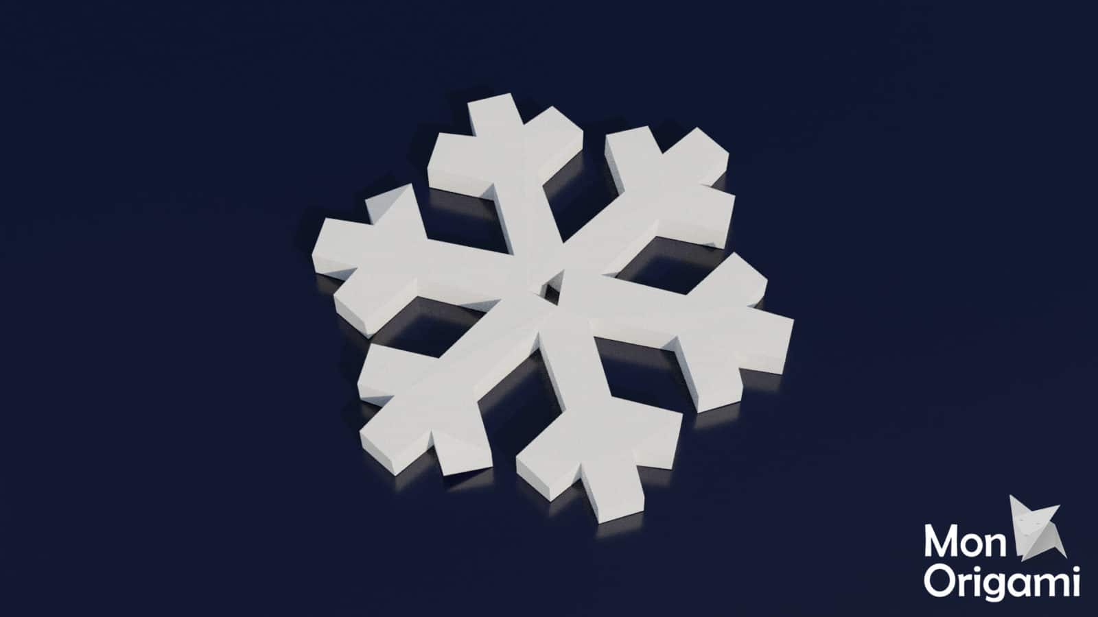 Flocon de neige - Mon Origami ! Vente de patrons d'origami 3D