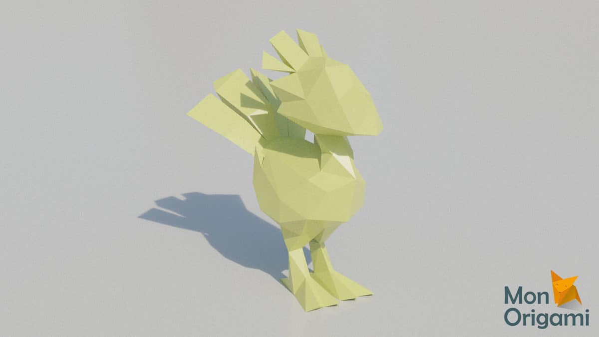 Chocobo - Mon Origami ! Vente de patrons d'origami 3D