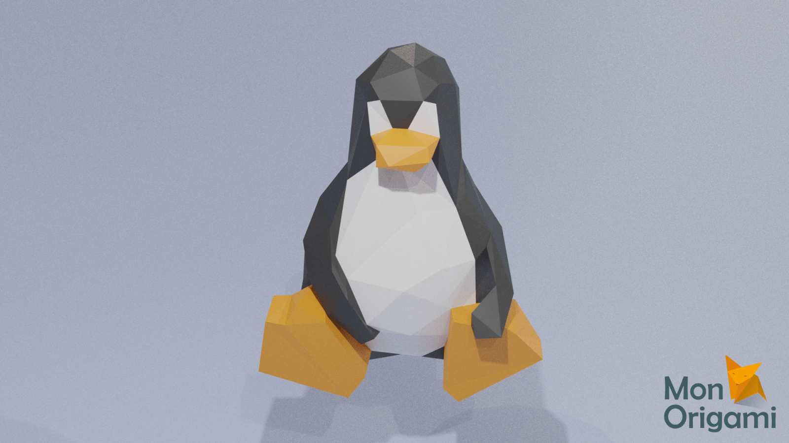Tux de Linux - Mon Origami ! Vente de patrons d'origami 3D